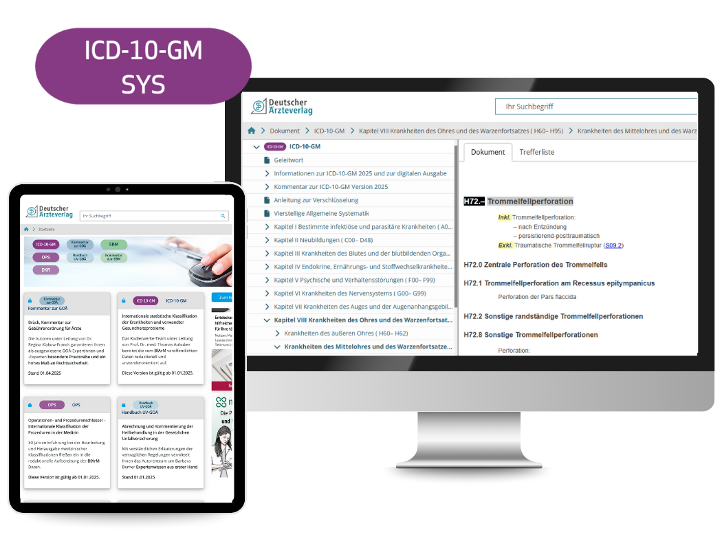 ICD-10-GM Systematisches Verzeichnis - Datenbank-Version I Ärzteverlag-Shop